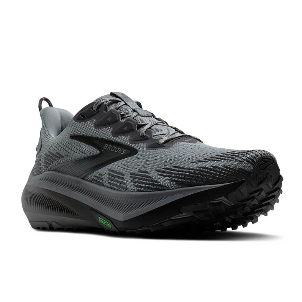 Mens Brooks Running Ghost Trail in Gray/Gray/Blackened Pearl – Lucky Shoes