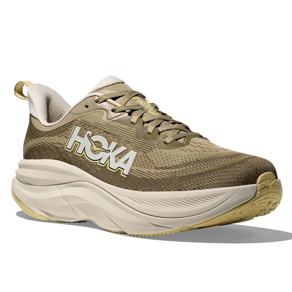 Mens Hoka Skyflow Wide in Wild Mushrom/ Grassland – Lucky Shoes