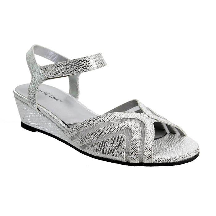 Womens David Tate Admire in Silver – Lucky Shoes