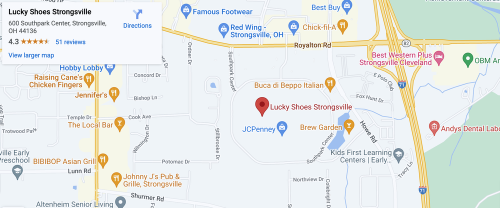Lucky Shoes Store at SouthPark Mall | Strongsville, Ohio
